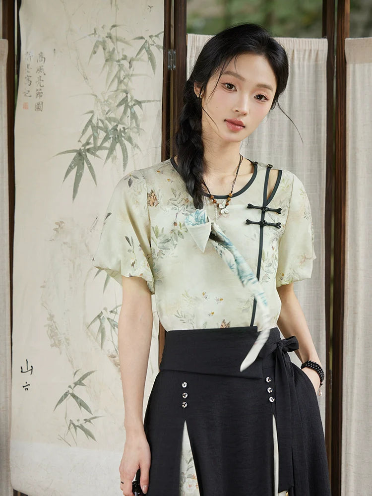 "清芍" Modern-style Hanfu Set